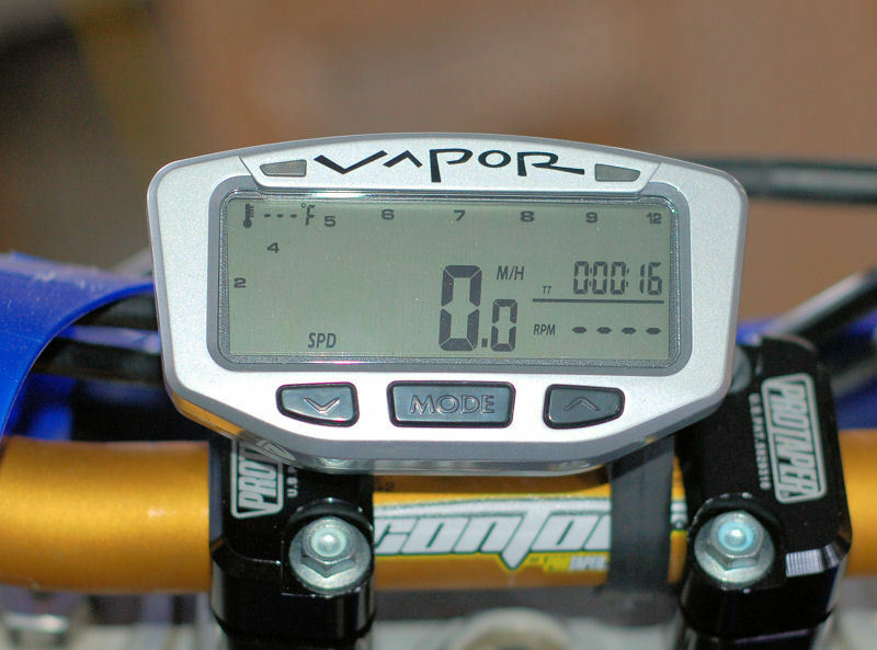 VAPOR Trail Tech YAMAHA Speedo Tachometer Trip Computer Motorcycle Off ...