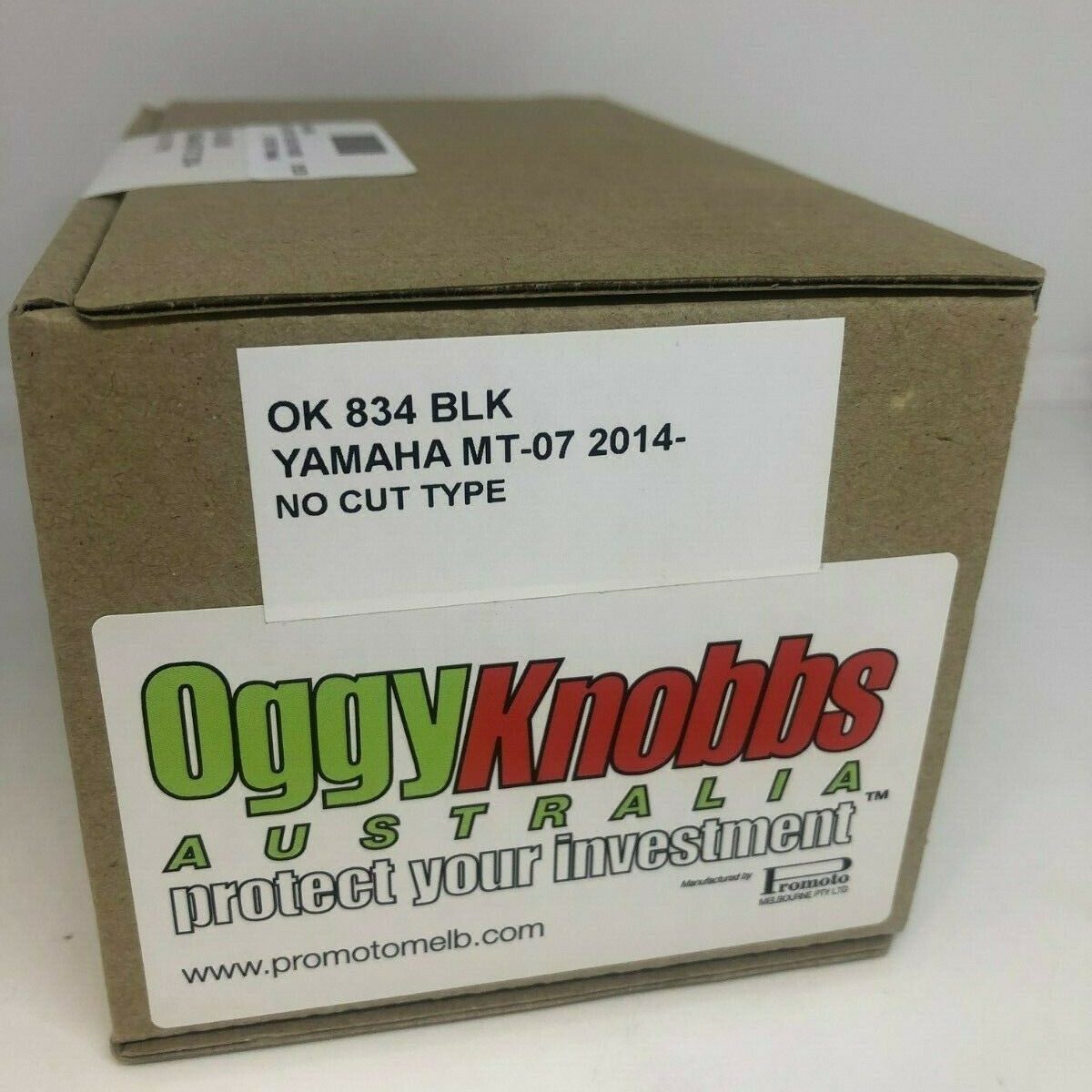 YAMAHA Bolt On OGGY KNOBS To Suit MT-07 2014 Onwards BLACK No Cut Type ...