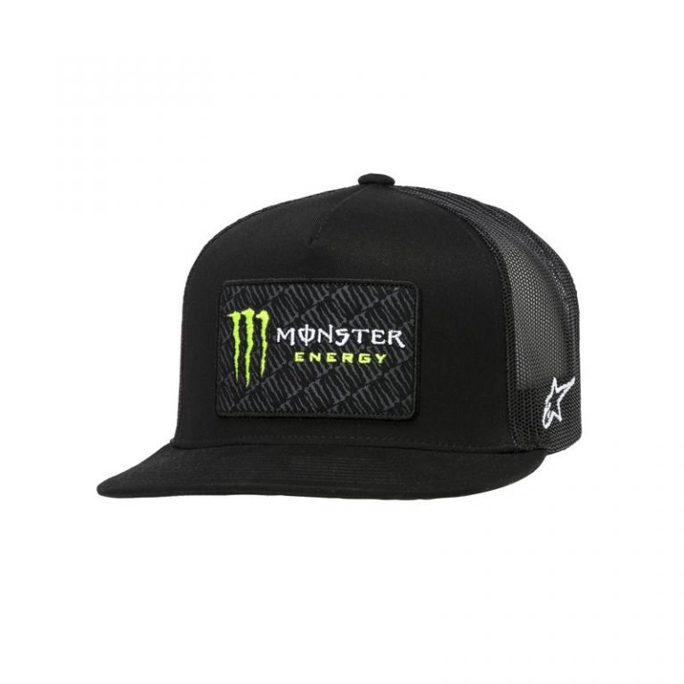ALPINESTARS Monster Energy Champ Trucker Hat Cap Black/Black *NEW ...