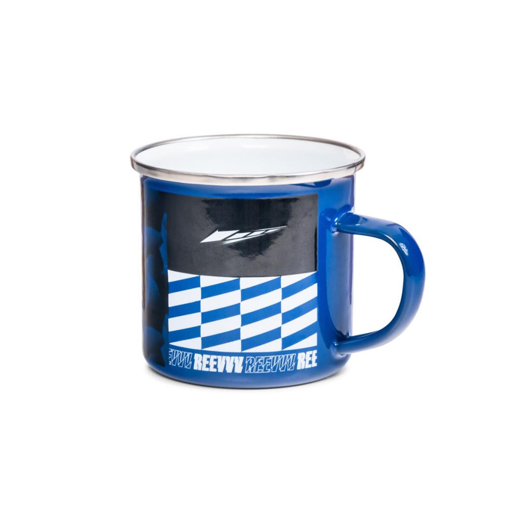 Genuine YAMAHA Enamel Race Mug BluCru Blue *NEW* - City West Yamaha